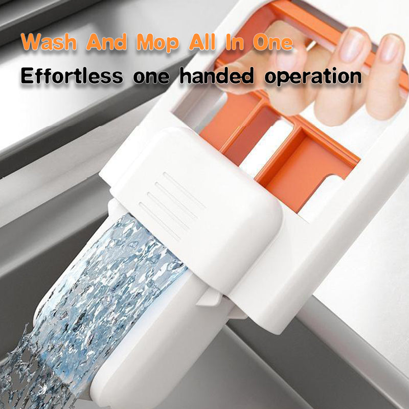 BowLift | Hands-Free Folding Mini Mop – Compact Squeeze Mop for Kitchen ...