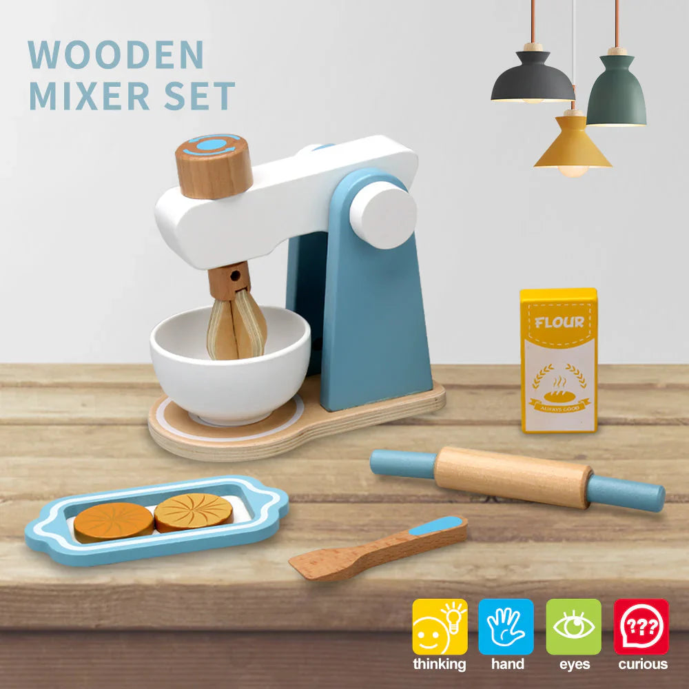 BowLift | Blender Kitchen Machine – Wooden Play Kitchen Set for Kids