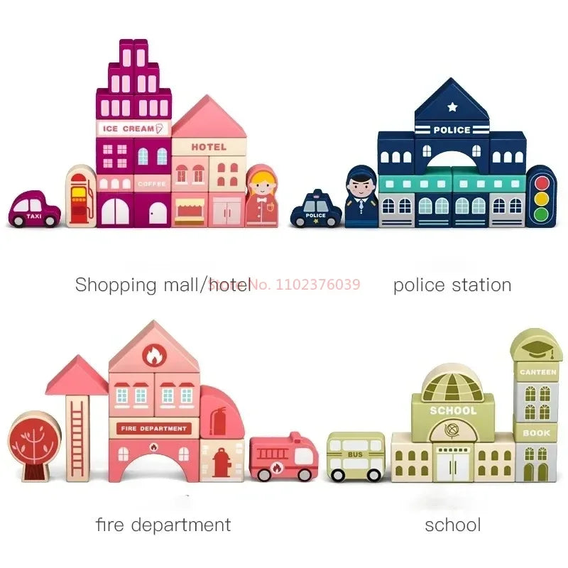 BowLift | City and street building blocks for kids with practical bucket