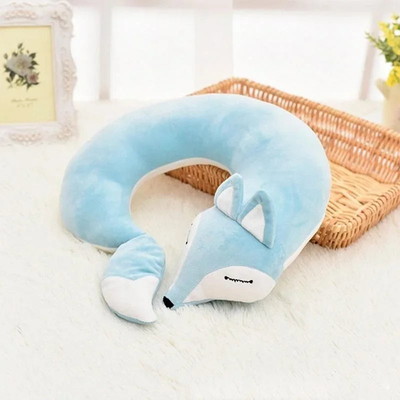 BowLift | ReiseFuchs Neck Pillow | Super soft & Ergonomic | Cartoon Fox ...