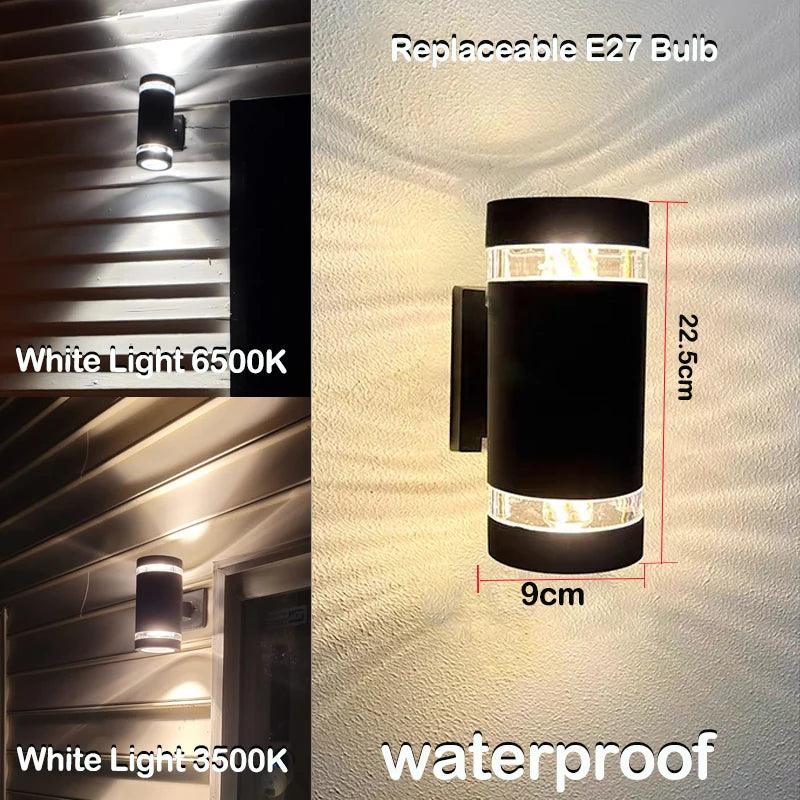 BowLift | LumiBloc LED outdoor wall light | Up & Down effect | E27 ...