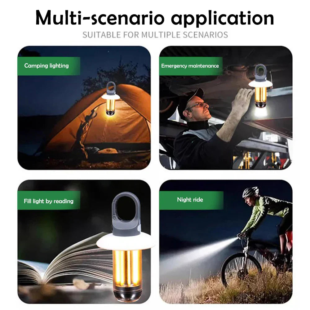 BowLift | Lumenity Camping Lamp | 360° Light & Power Bank | Solar & US
